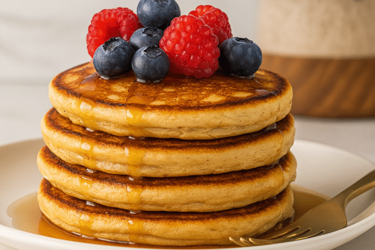 Effortless 3 Ingredient Protein Pancakes (Healthy Recipe)